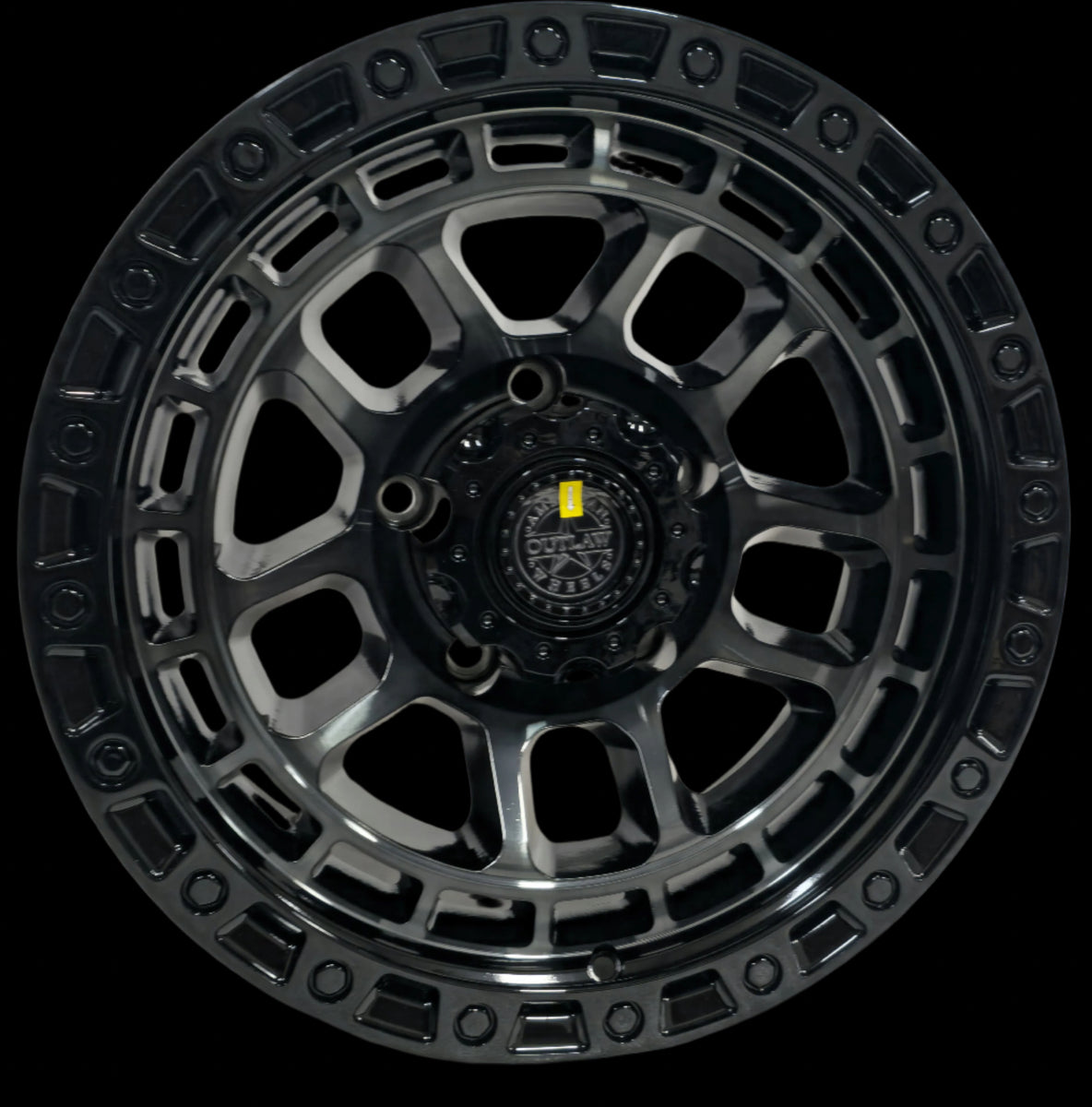 (Set of 5) AMERICAN OUTLAW 'GIBB' 17" 9J - for Landcruiser 5x150 (-12 ...