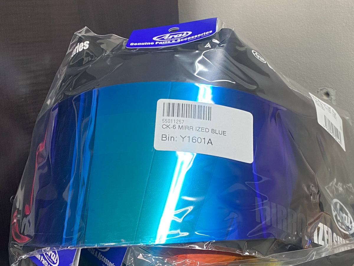 ARAI CK-6 Mirrorized Visor - Blue Iridium – ANGRi