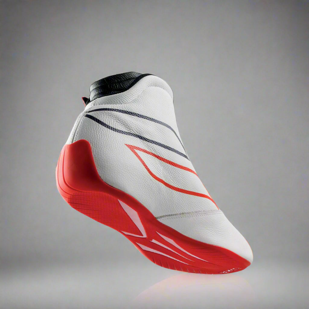 OMP 'ONE-S' Circuit Racing Boots (White) FIA 8856-2018 – ANGRi